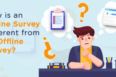 How is an Online Survey different from an Offline Survey?